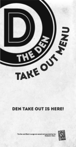 Expanded Menu – The Den & Black Lounge